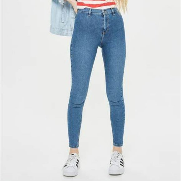 Topshop | Jeans | Nwt Topshop Joni Jean In Mid Blue Us 6 | Poshmark
